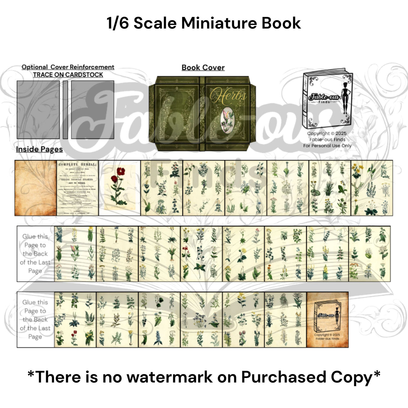 Printable Nature Reference Miniature Book Bundle of 3 - Instant PDF Do ...