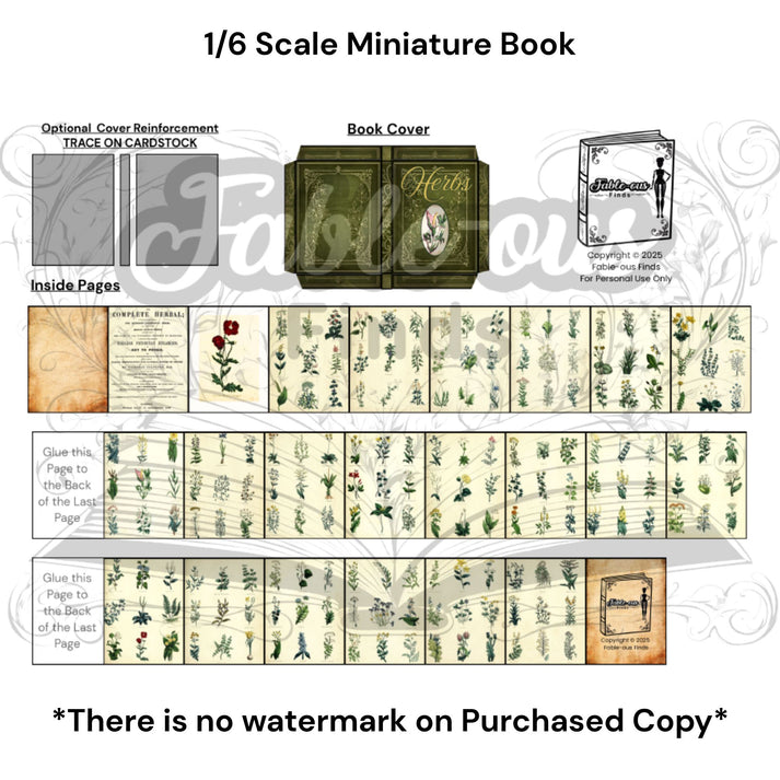 Printable Nature Reference Miniature Book Bundle of 3 - Instant PDF Do ...