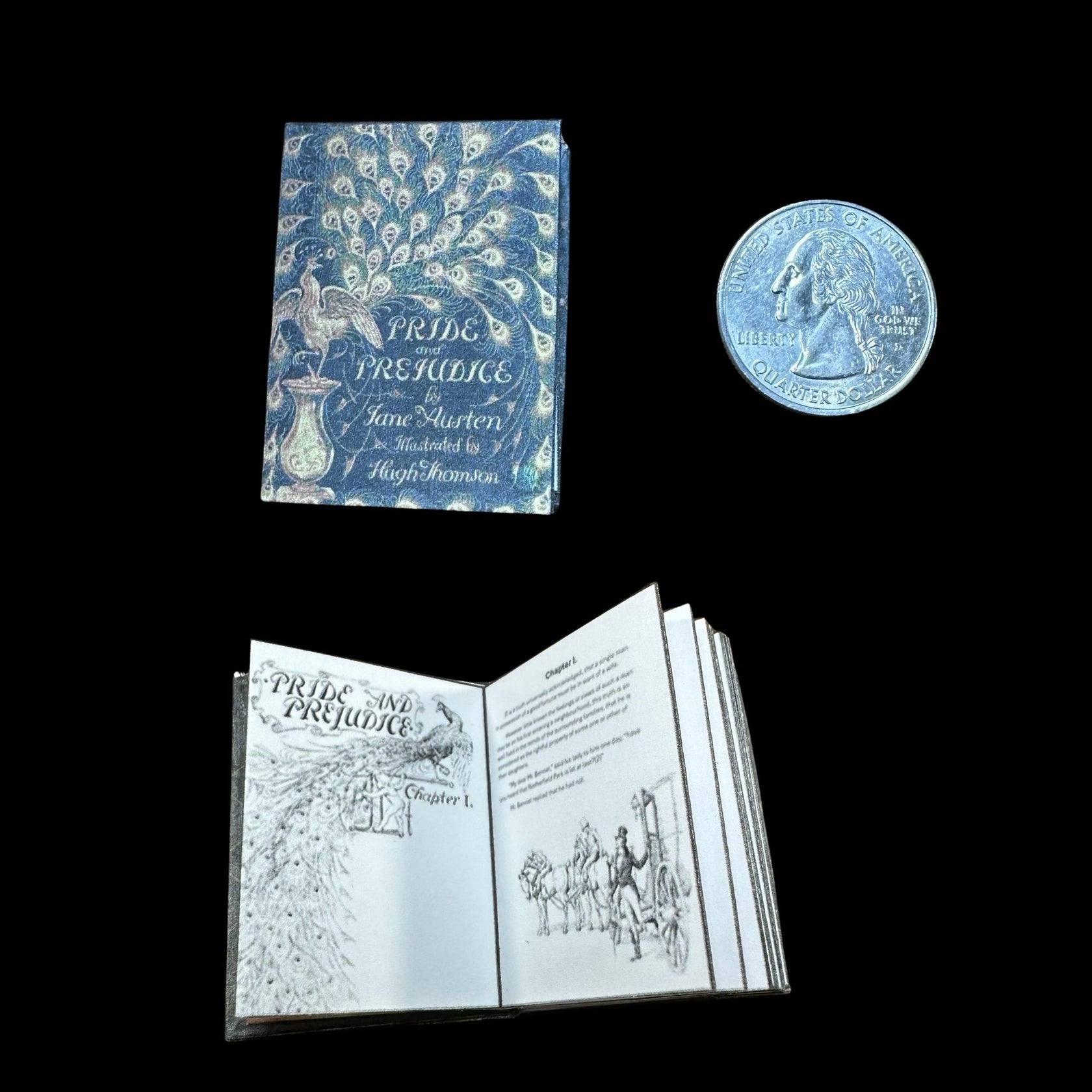 Printable Pride and Prejudice Miniature Book - Instant PDF Download ...