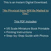 Printable The Little Mermaid Miniature Book - Instant PDF Download ...