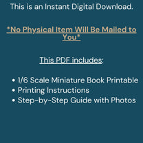 Printable The Little Mermaid Miniature Book - Instant PDF Download ...