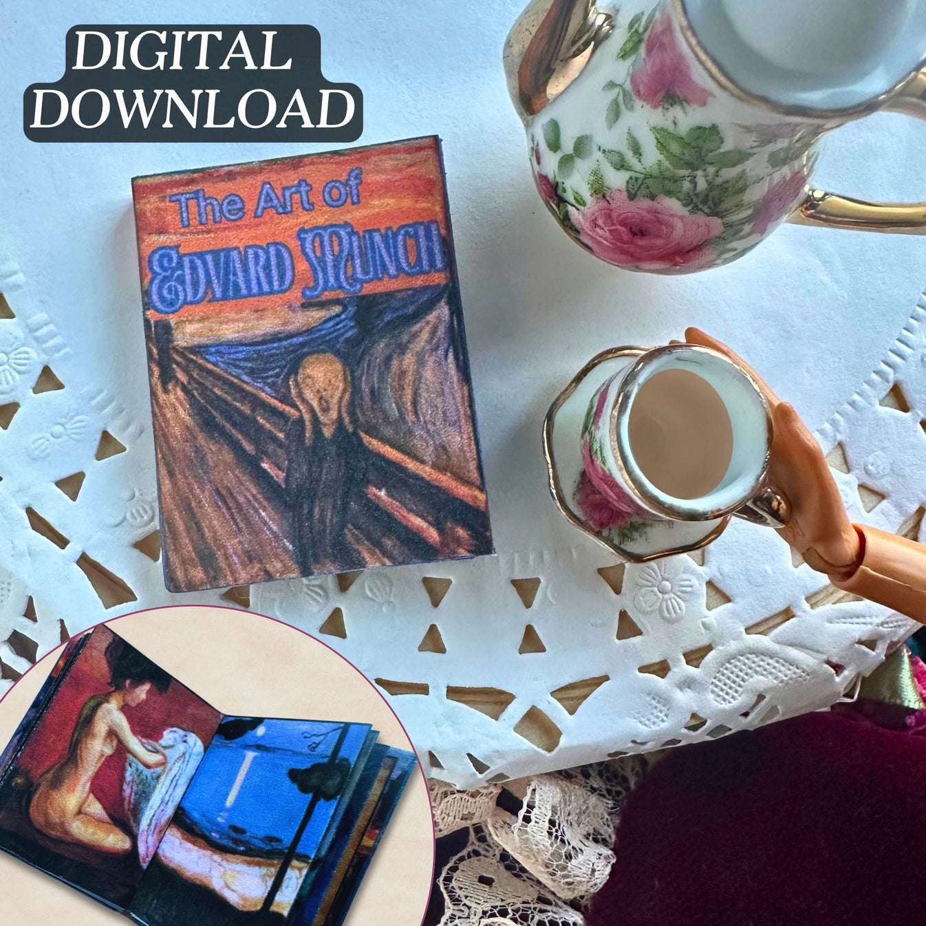 Printable Edvard Munch Miniature Book of Art - Instant PDF Download ...